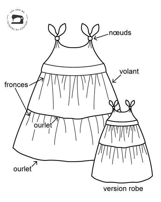 patron couture top robe été laïa – Lydie.E